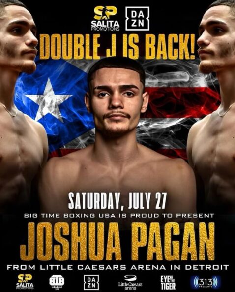 NABF Titleholder Joshua "Double J" Pagan to Fight at Little Caesars ...